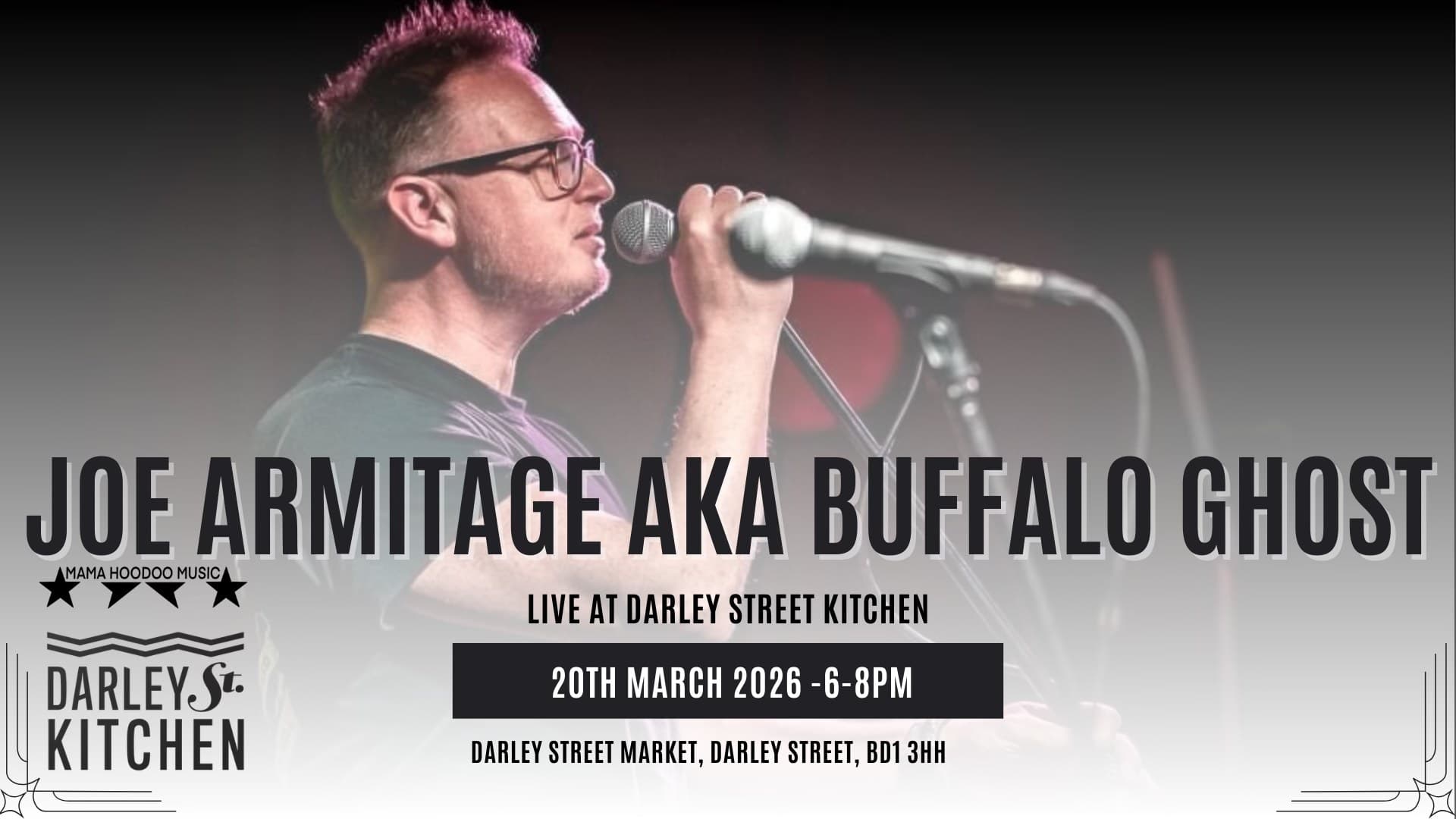 Live Music: Joe Armitage AKA Buffalo Ghost - A Venue In Bradford ...
